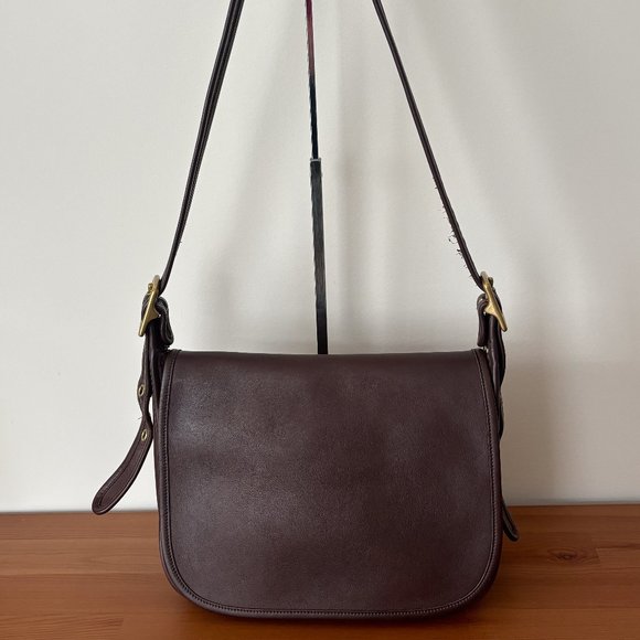 Coach | Bags | Vintage Coach Patricias Legacy Flap Brown Crossbody Bag ...